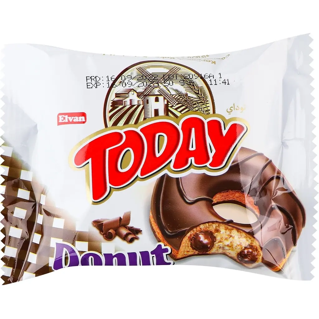 Кекс в глазурі з какао начинкою Donut Today 50г - купити з доставкою по ...
